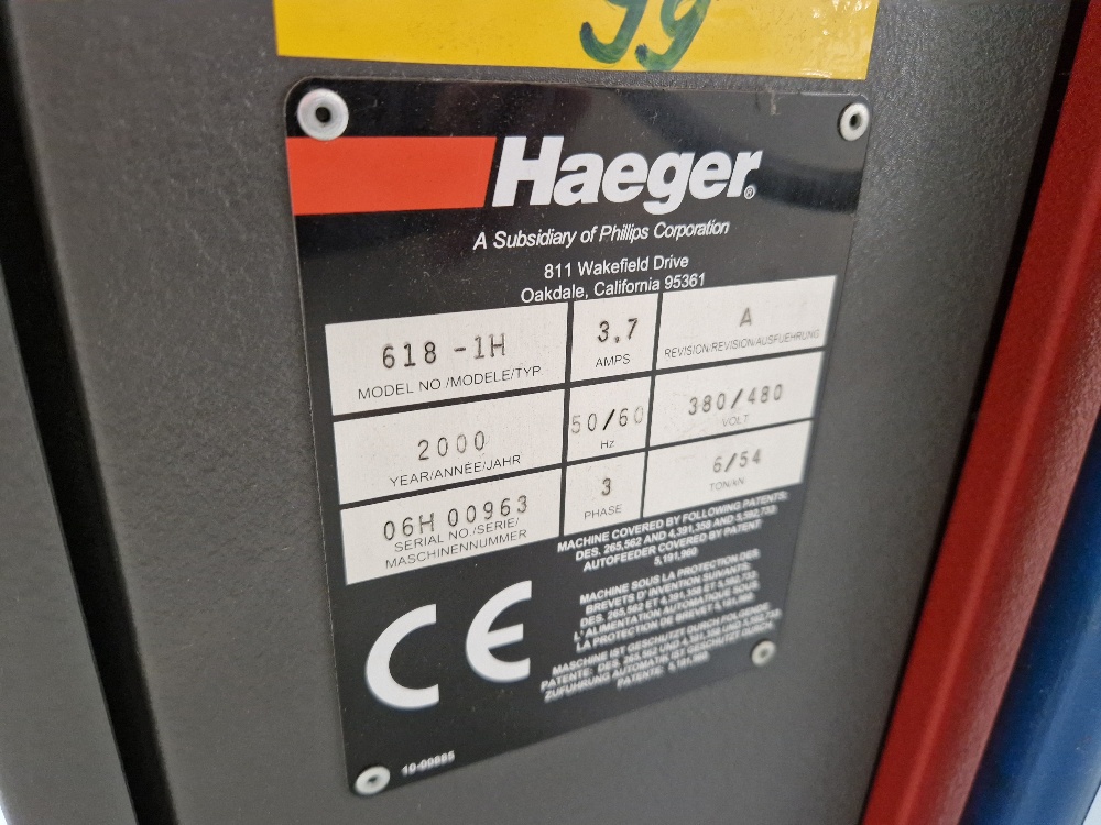 Haeger 618-1H - Frimach Metaalbewerkingsmachines B.V.