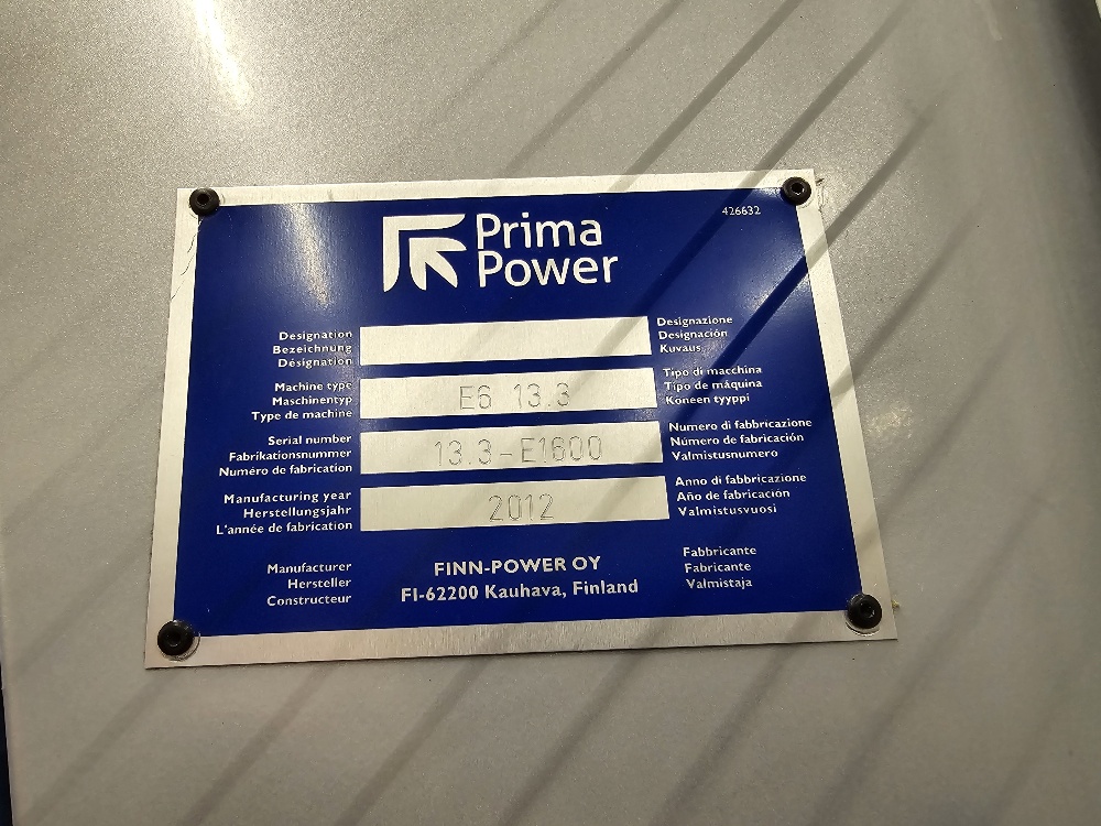 Prima Power E6 - Frimach Metaalbewerkingsmachines B.V.